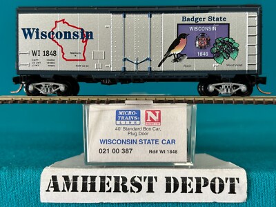 021 00 387 Micro Trains Wisconsin State Car N Scale WI New | eBay