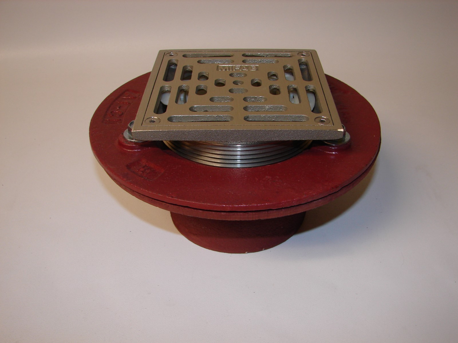 NEW Mifab 5" Square Membrane Floor Drain Nickel Bronze F1100-C-S A1-C1 ...