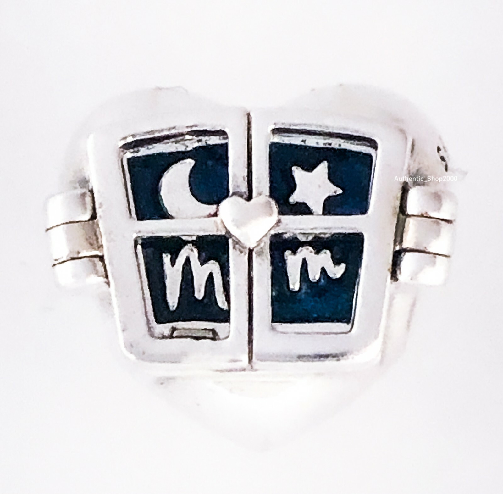 NEW 100% Authentic PANDORA 925 Window Heart Thanks Mom Charm Pendant ...