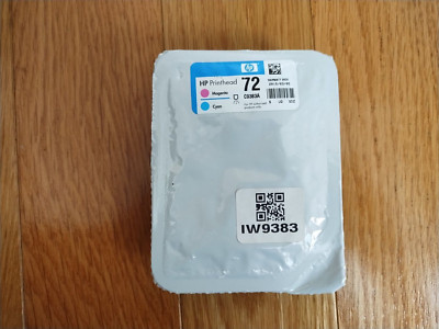 2015 GENUINE HP #72 Magenta Cyan PRINTHEAD DESIGNJET T610 T1100 C9383A ...