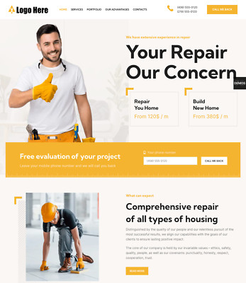 Repair Website Design with Free VPS Web Hosting and Installation | eBay
