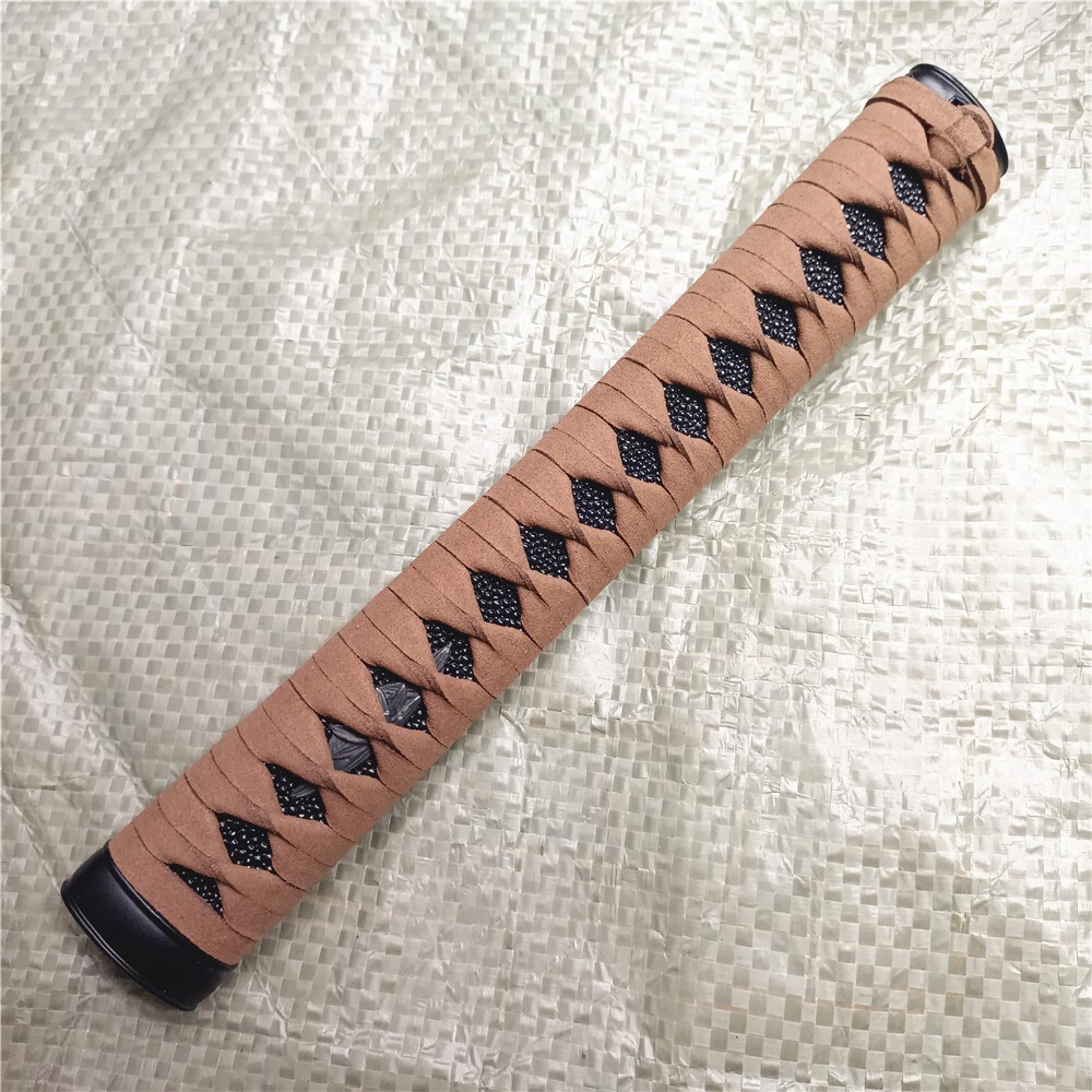 26CM Tsuka Hilt Fuchi Kashira Menuki Leather Ito Japanese Sword Katana ...