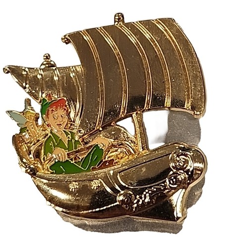 Disney Pin 38483 DLR Golden Vehicle Peter Pan's Flight Pirate Ship ...