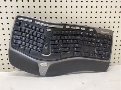 Microsoft Natural Ergonomic Curved Keyboard 4000 v1.0 KU-0462 USB Wired ...