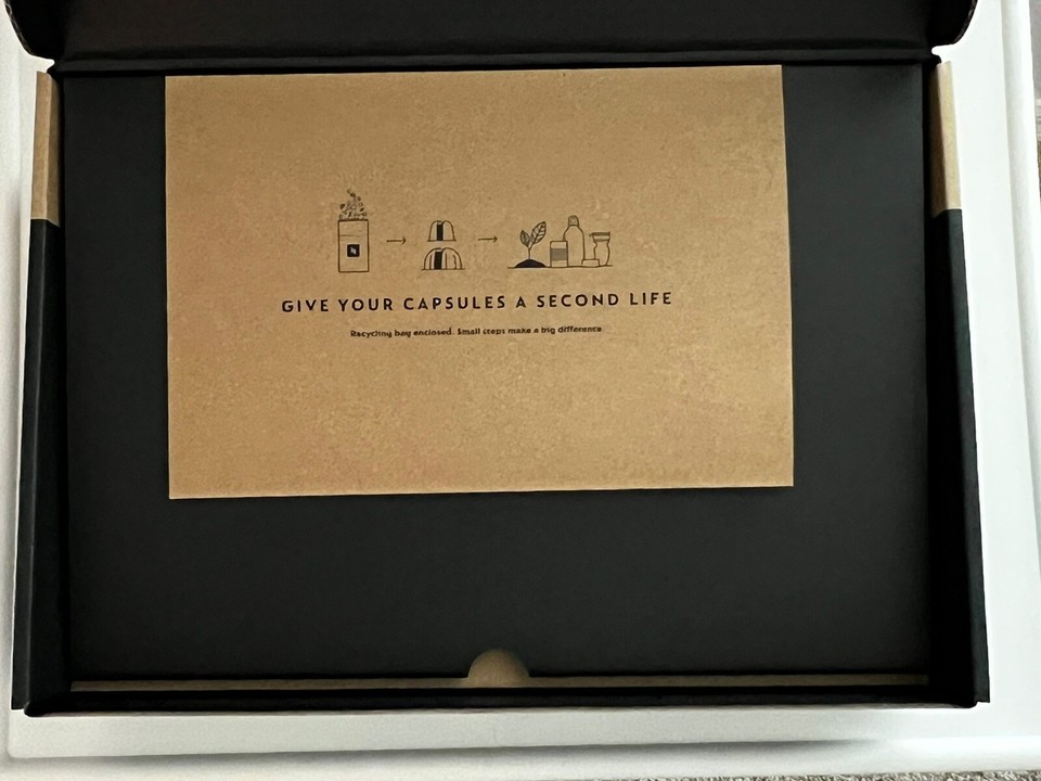 nespresso Welcome Kit With Cups And Vertuo Coffee Pods And Coasters | eBay