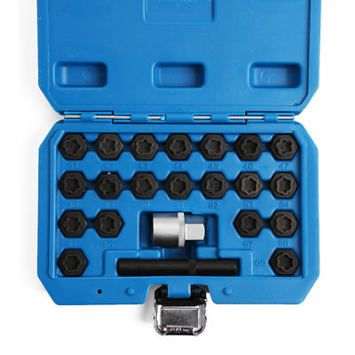 22Pc BMW Wheels Locks Socket Anti-Theft Wheel Locking Bolt Nut Key ...
