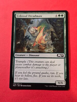 2020 Magic The Gathering Core Set 2021 #176 Colossal Dreadmaw, C, NF ...