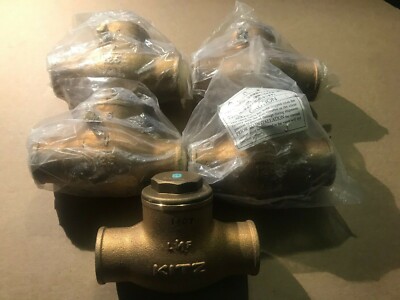 QUANTITY 5 KITZ SOILDER BRASS SWING SWEAT CHECK VALVE 1" LEAD FREE | eBay