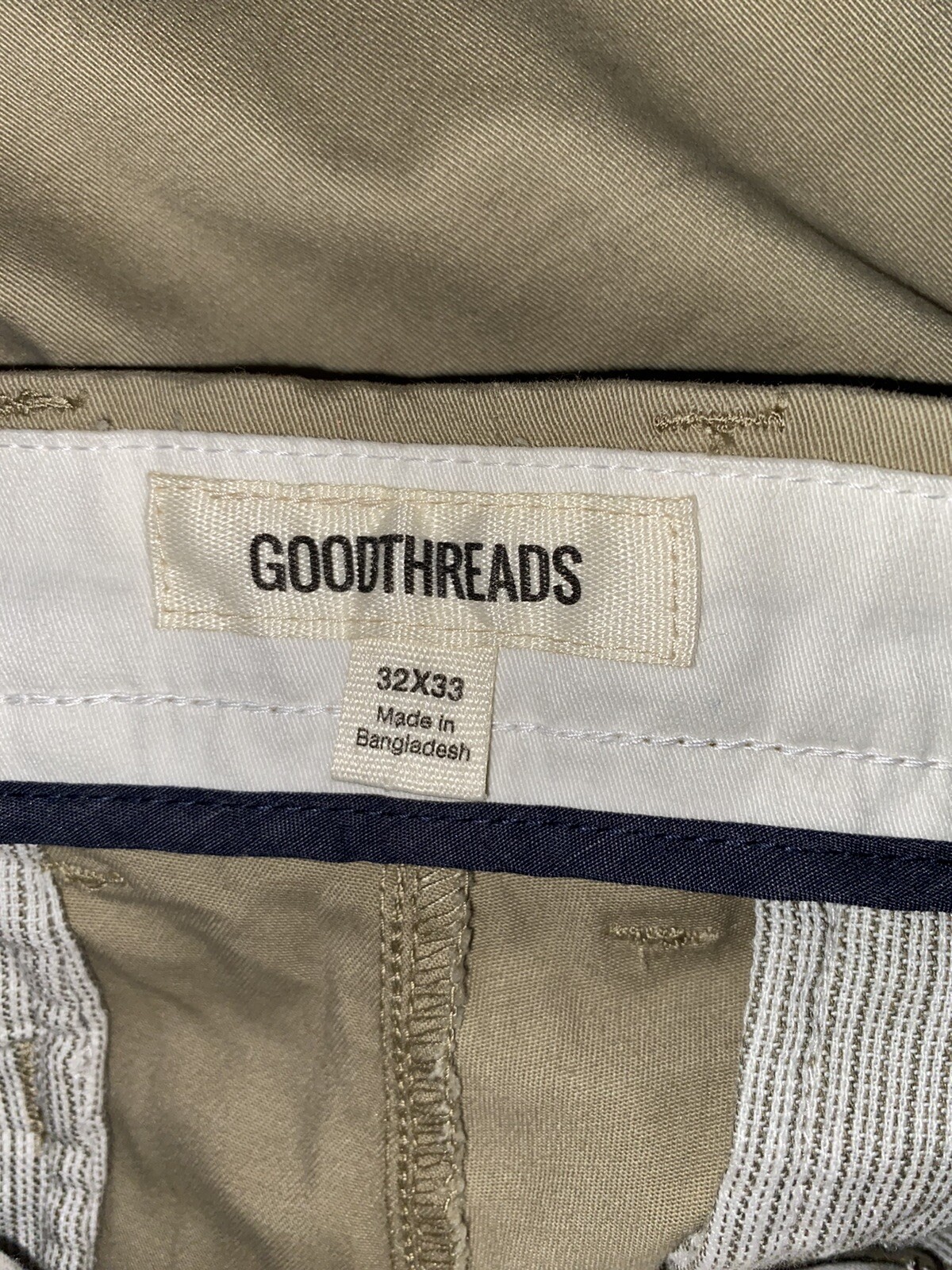 Goodthreads Men's Straight-Fit Washed Comfort Stretch Khaki Chino Pant 32W x 33L | eBay