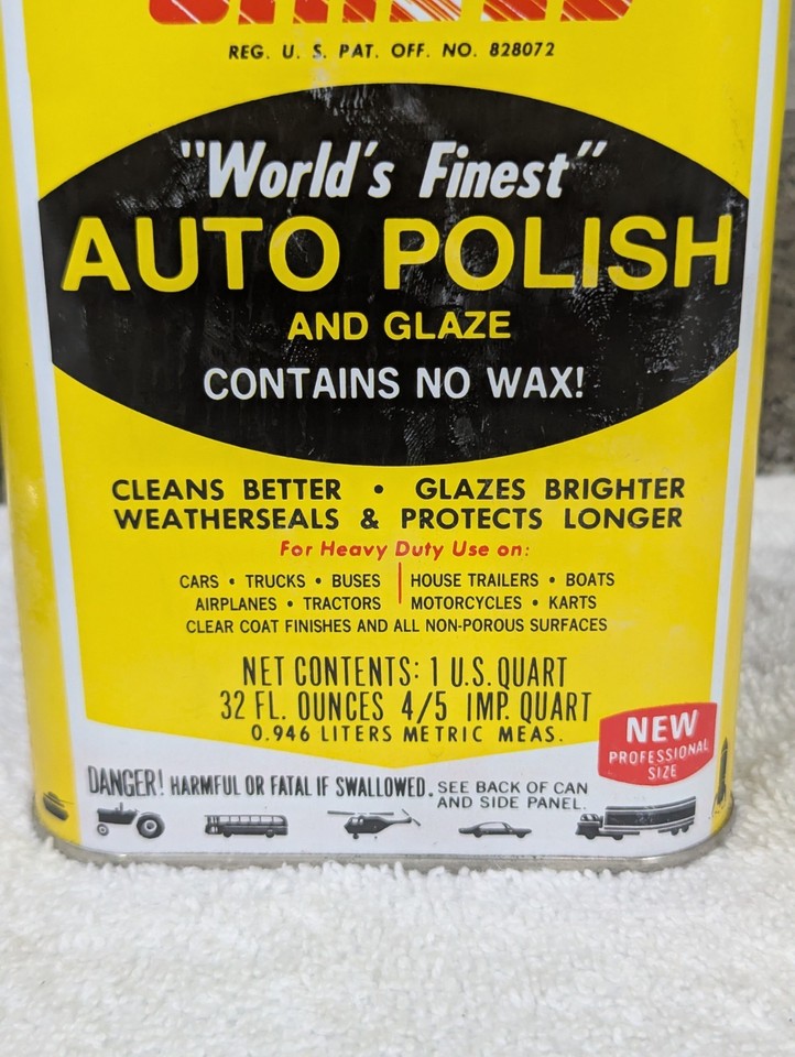 Vintage Astro Shield Automotive Polish 32 FL 1 Quart Can 70 % Full Auto ...