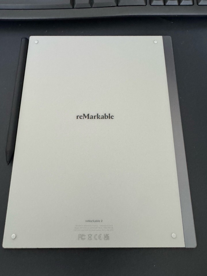 reMarkable 2 Paper Tablet with Marker Plus Pen and Black Leather ...