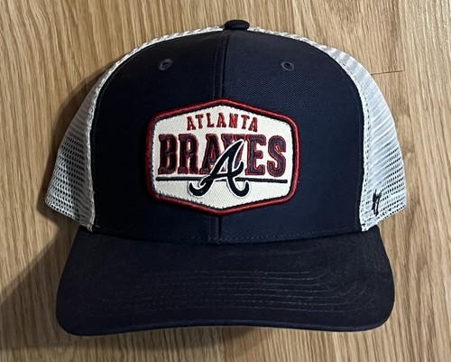 Atlanta Braves 47 Brand Snapback Ujustable Hat Cap, Blue Red & White | eBay