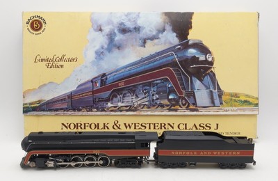 Bachmann 41-0658-A4 HO Scale N&W J-Class 4-8-4 Steam Locomotive ...