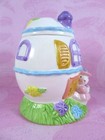 Ceramic Cottage Egg Bunny Box Girl Rabbit 16388 Spring Décor Original ...