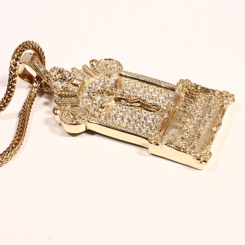 Men's The Last Supper Jesus Hip Hop Chain 36" Inch Franco Gold tone | eBay