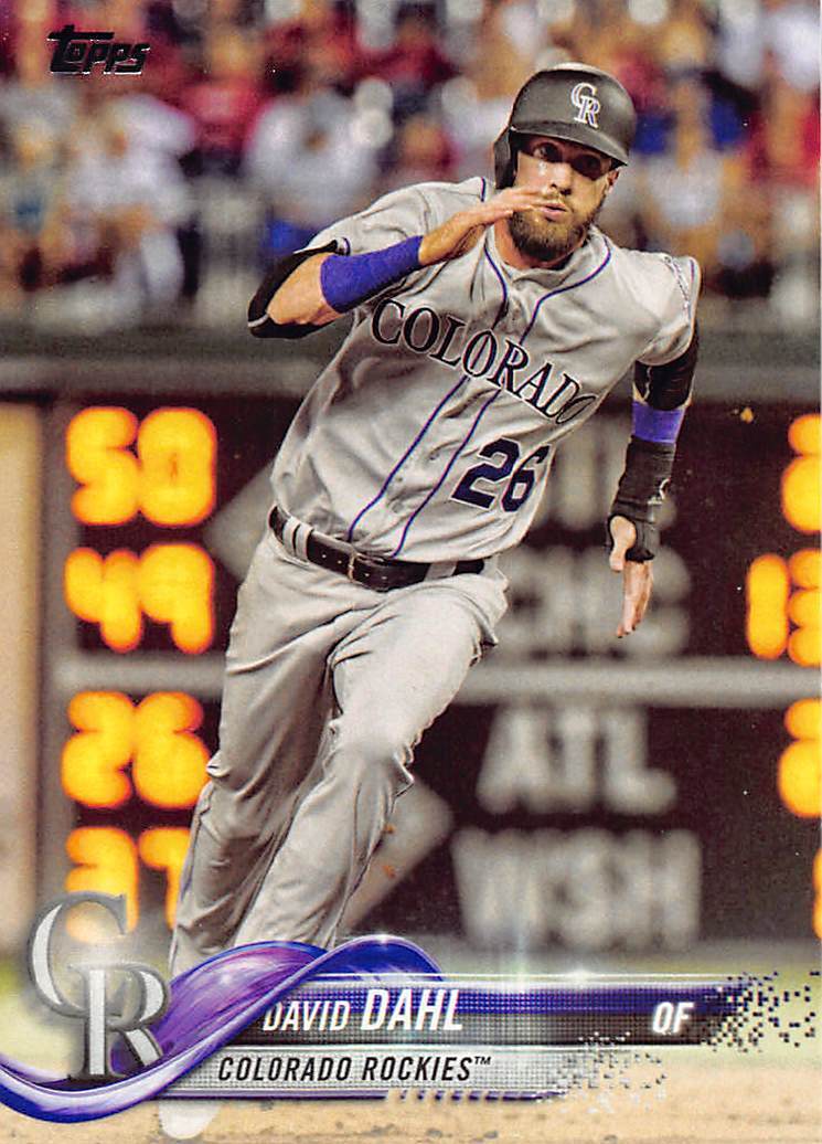 David Dahl 2018 Topps 96 Colorado Rockies Baseball Card | eBay