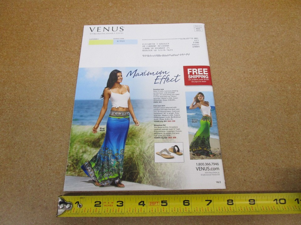 2013 VENUS Summer Swim catalog magazine swimsuit bikini women fashion ...