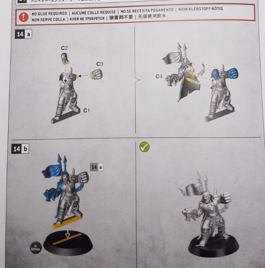 Warhammer 40K Chaos Space Marines Kill Team Blooded *Traitor Enforcer ...