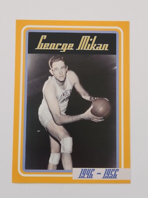 NBA HALL OF FAME GEORGE MIKAN LAKERS AMERICAN EXPRESS CARDS | eBay