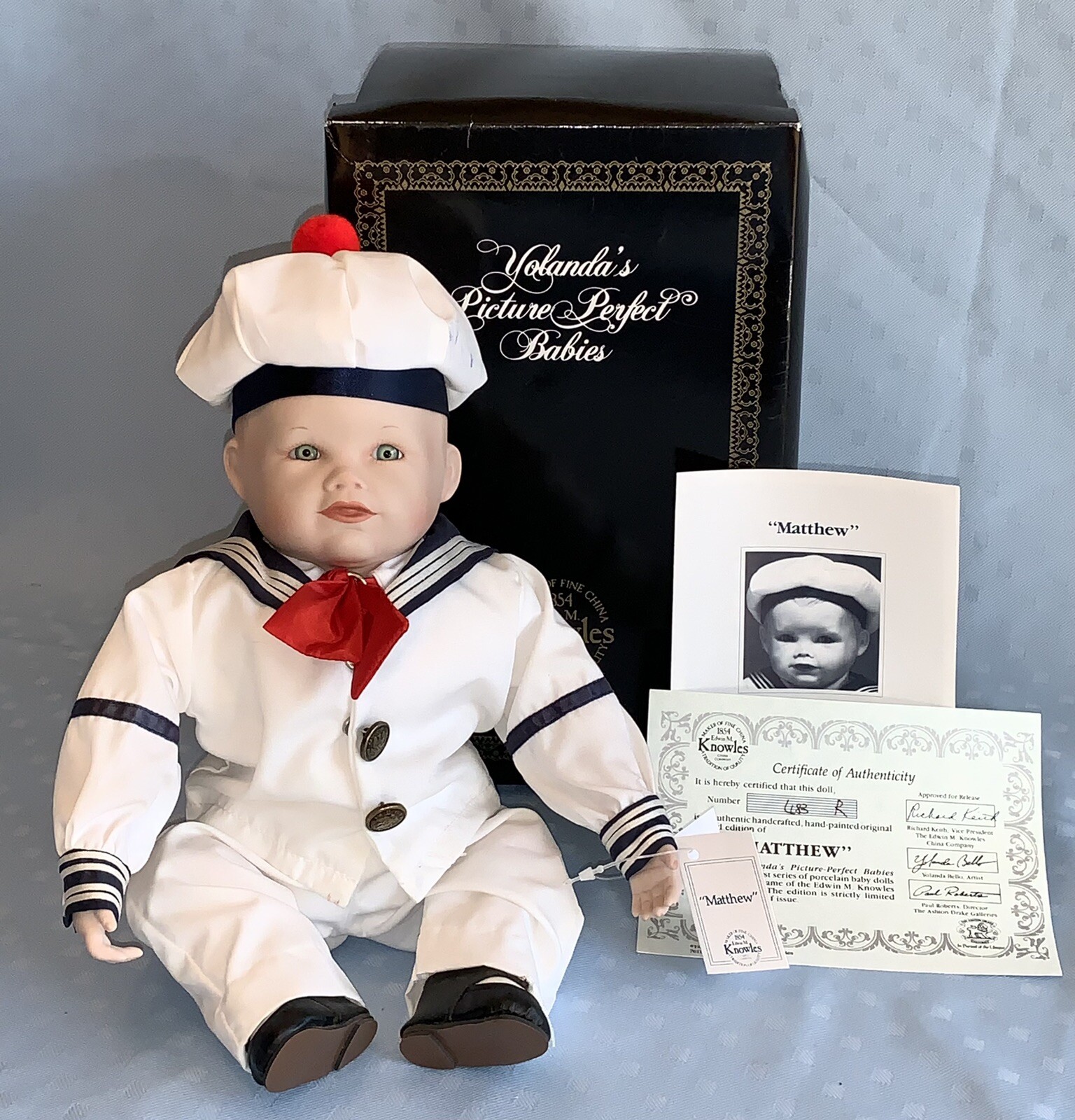 Yolanda's Picture Perfect Babies MATTHEW Knowles Porcelain Doll Ashton ...