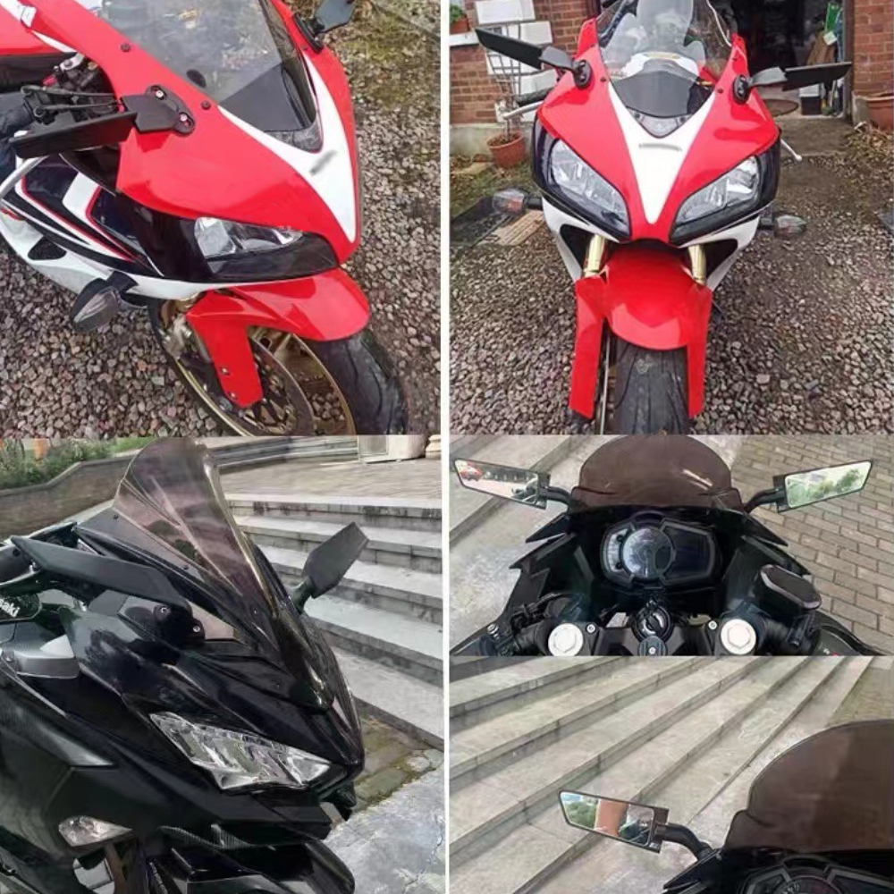 New Wind Adjustable Mirrors Rearview Wind Wing Mirror For Suzuki GSXR ...