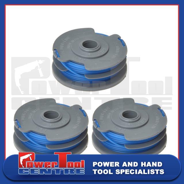 3x Cobra Twin Line Spool and Line Fits GT600E Grass Strimmer String ...