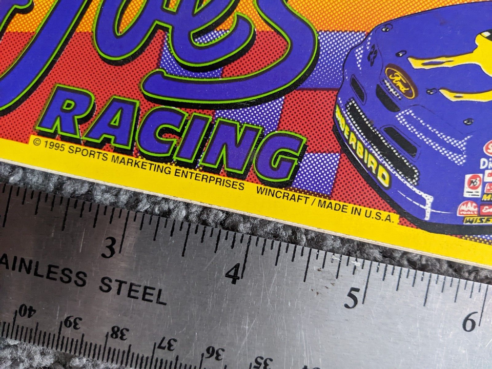 VTG 1995 NEW WINCRAFT SMOKIN JOES CAMEL NASCAR JIMMY SPENCER #23 BUMPER ...