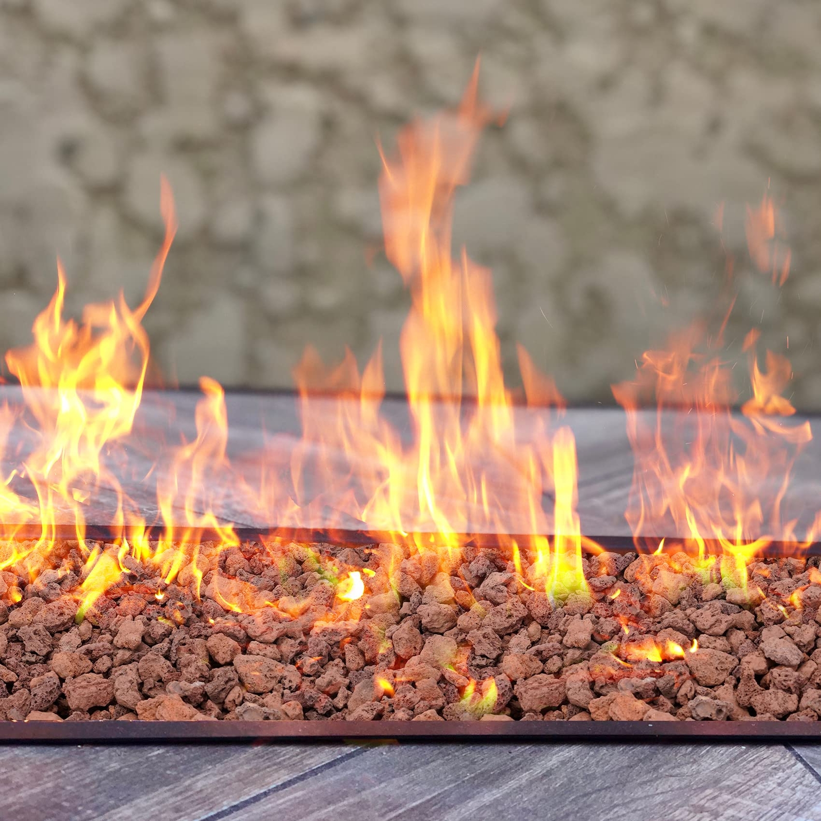 5lb Red Natural Lava Rock Granules For Gas Fire Pit Fireplace Gas Log ...