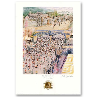 1997 Boston Marathon Poster - Artist Signed | eBay