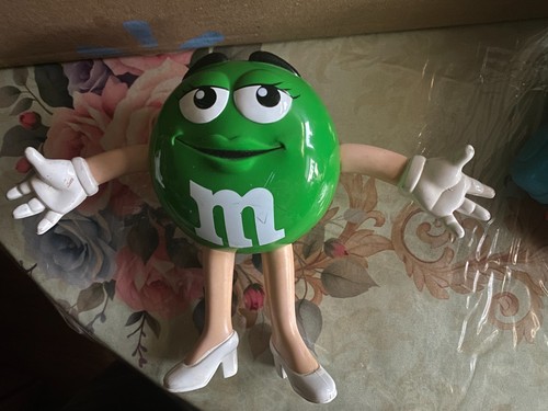Poseable Mars M&M Plastic Figure- green color girl with hi- heels | eBay