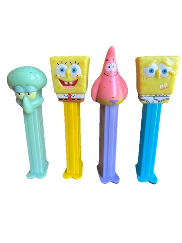 Set Of 4 Spongebob Pez Dispensers. Patrick, 2 SpongeBob, Squidward. | eBay