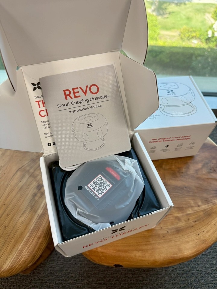 REVO The Original 4-in-1 Smart Cupping Therapy Massager Red Light ...