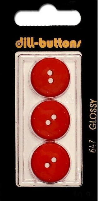 Dill Buttons 18mm 3pc 2 Hole Red for sale online | eBay