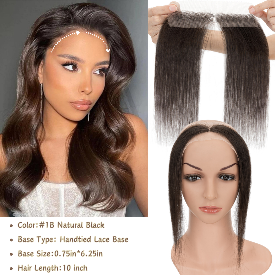 Full Lace Remy Human Hair Topper Cover Up Hairline Pieces Patches Women ...