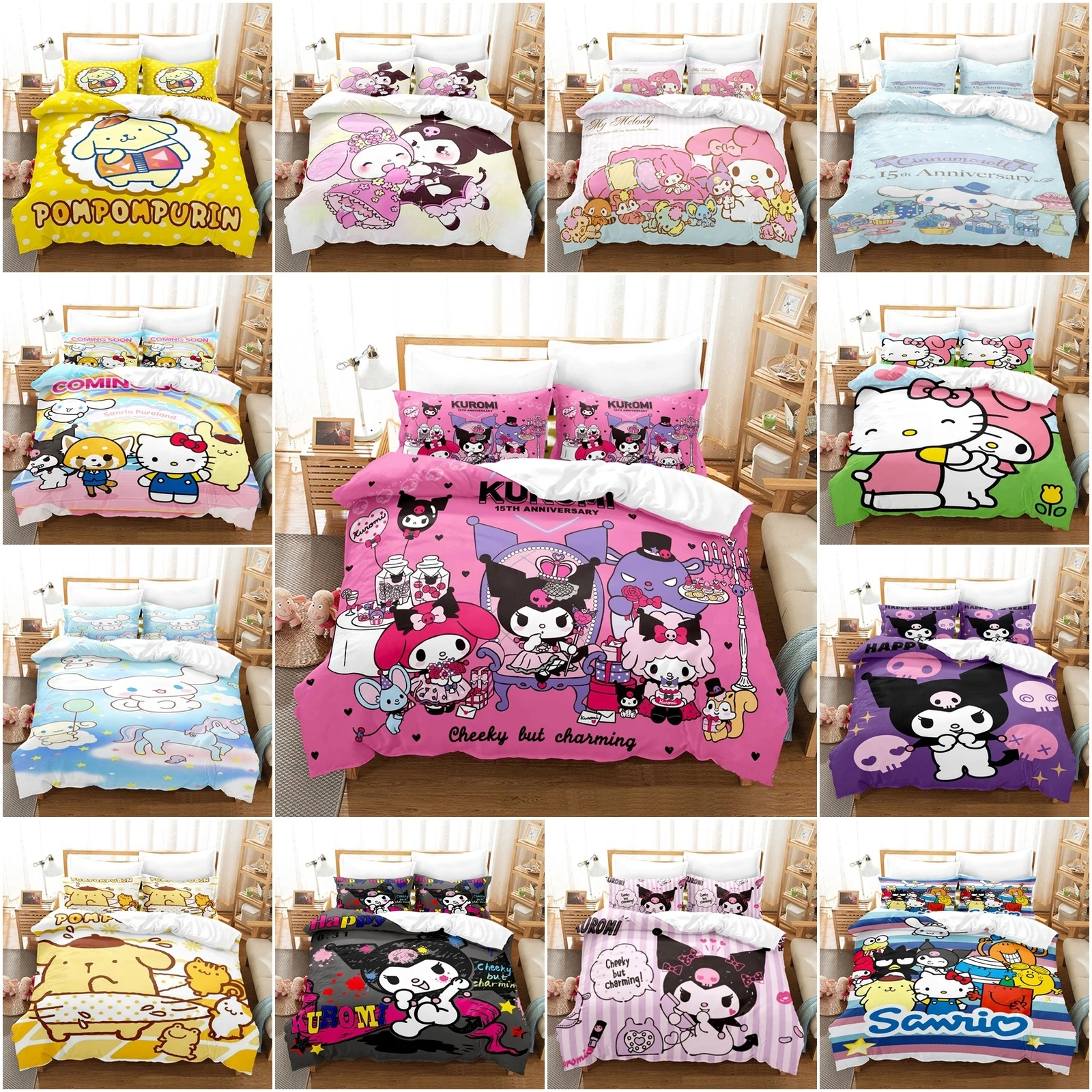 Bedding Set Sanrio Hello Kitty My Melody Doona/Duvet/Quilt Cover ...