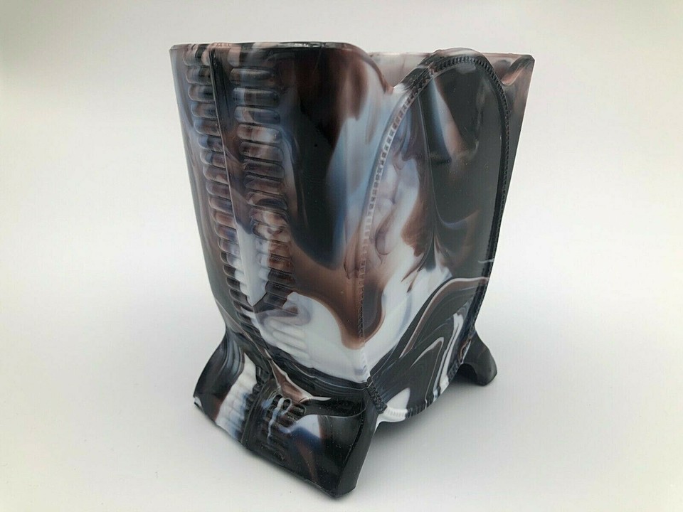 Atterbury Purple Slag Glass Spooner or Vase Antique Ovals | eBay