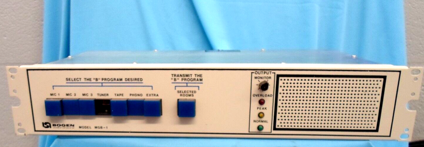 Bogen Model MGB-1 B Program Console Unit | eBay