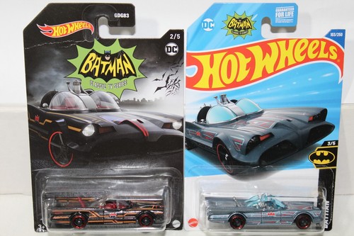 HOT WHEELS BATMAN Classic TV Series Batmobile 2021 and 2025 Variations ...