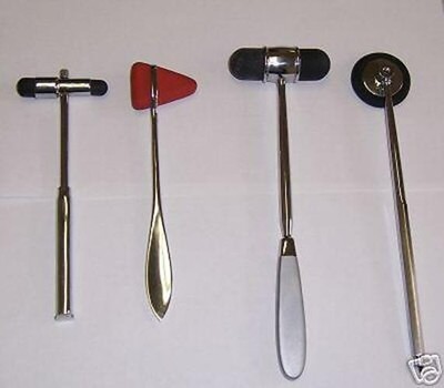 4 Neurological Hammer Diagnostic Set Chiropractic Physical Therapy ...