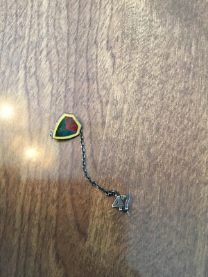 Sterling Silver Vintage WC HS Pin With Chain and 47 Pin | eBay