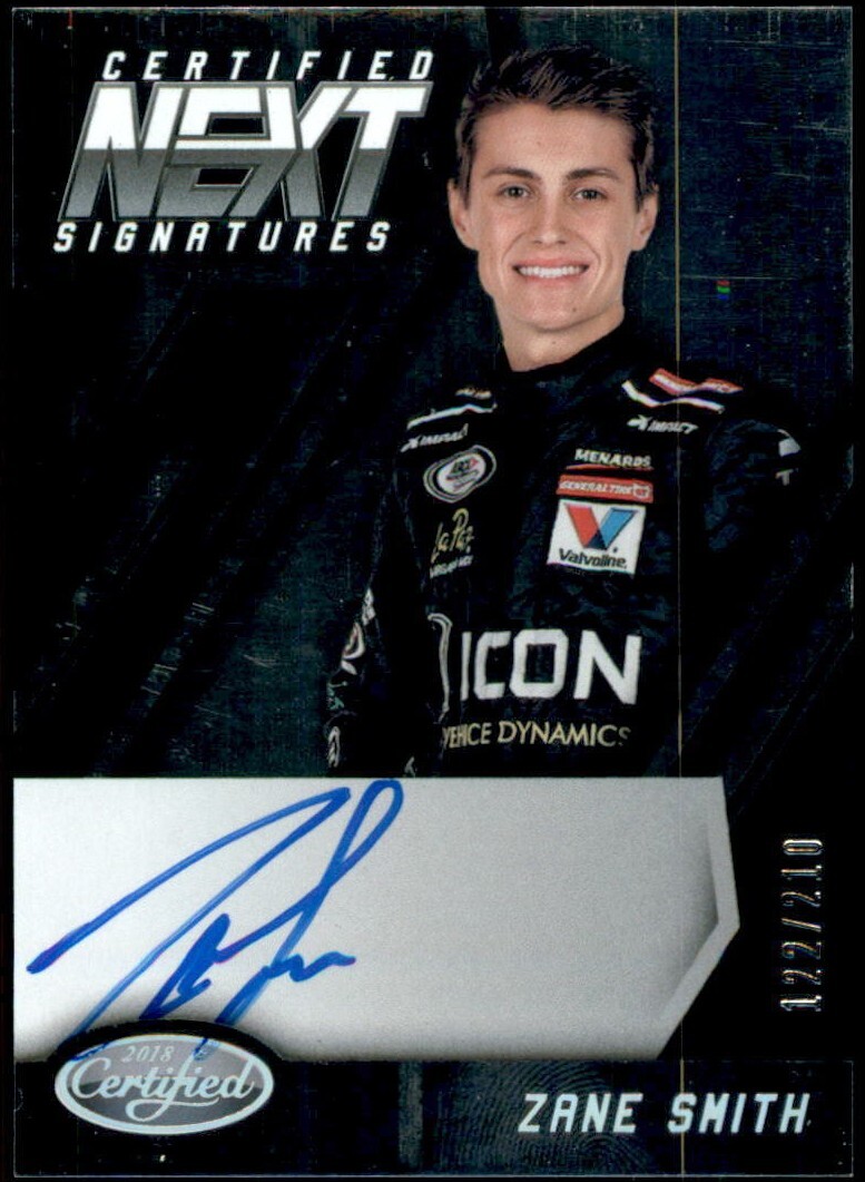 2018 Panini Certified - Certified Next Signatures Zane Smith #NEXT-ZS ...