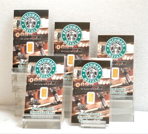 Gold Bar 24K 999 5 PAK Fine Gold Bullion Bars sealed cert cards 5a | eBay