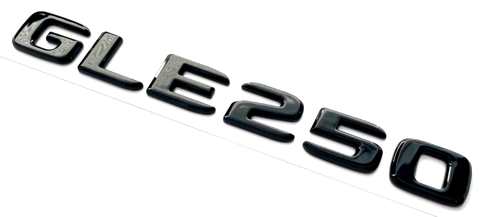 #2 BLACK GLE250 REPLACEMENT FOR MERCEDES REAR TRUNK EMBLEM BADGE ...