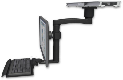 ICW Ultra ball pivot LCD mount on a ProSlide 28" track slider with a 1 ...