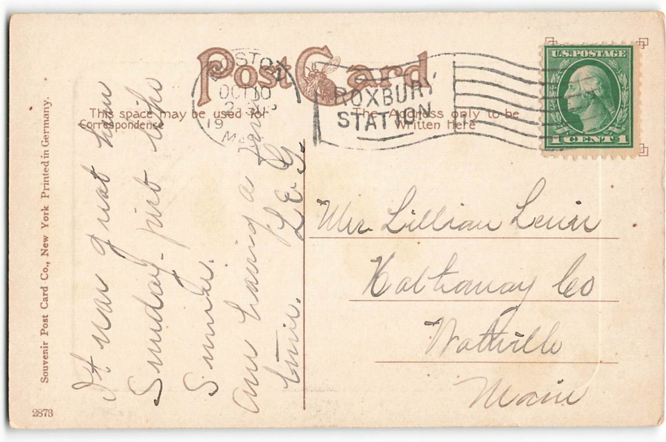 Postcard Surf at Revere Beach, Mass - Souvenir Post Card Co., N.Y., VTG ME6. | eBay