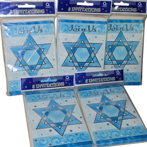 Jewish Simcha Celebration Invitations Shimmering Star Party Invites 40 ...