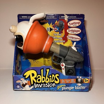 Rabbids Invasion Plunger Blaster Sound Gun 2014 NIP Nickelodeon Toys ...