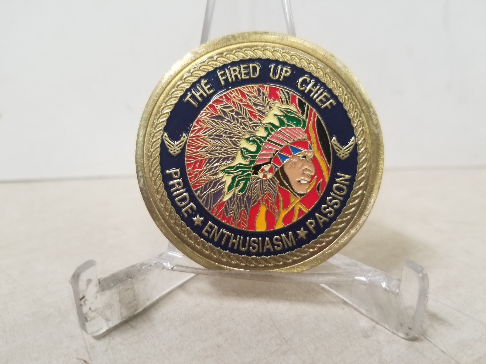 Command Chief (RET) Juan Lewis "The Fired Up Chief" Challenge Coin | eBay