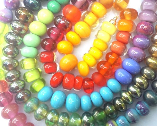 FRISKEY handmade Lampwork Glass Beads, Orphan Spacers!!! | eBay