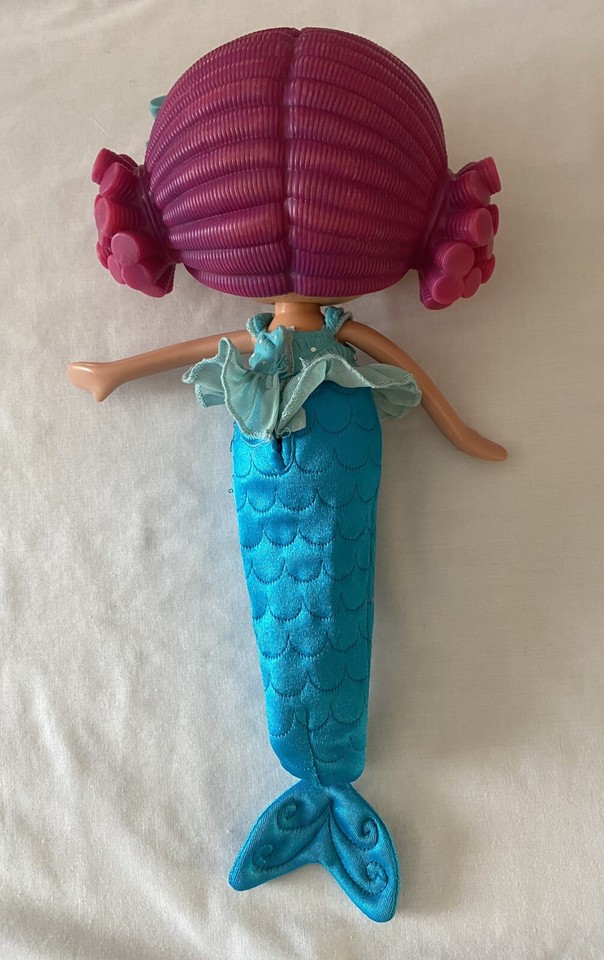 2011 LALALOOPSY 12" DOLL "CORAL SEA SHELLS" MERMAID PURPLE HAIR WITH ...